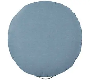 SORRA HOME 24' Circle Sunbrella Denim Floor Pil Low With Handle - One-color