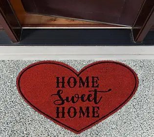 DESIGN IMPORTS Home Sweet Home 17' X 29' Heart Oormat