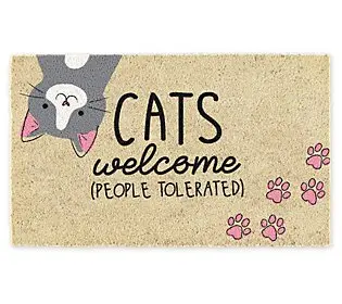 DESIGN IMPORTS Cats Welcome 17' X 29' Doormat