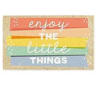 DESIGN IMPORTS Enjoy The Little Things 17' X 29 Doormat - One-color