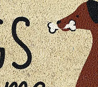 DESIGN IMPORTS Dogs Welcome 17' X 29' Doormat