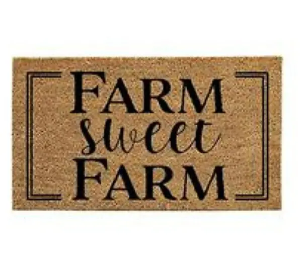EVERGREEN Farm Sweet Farm 16x28 Coir Mat - One-color
