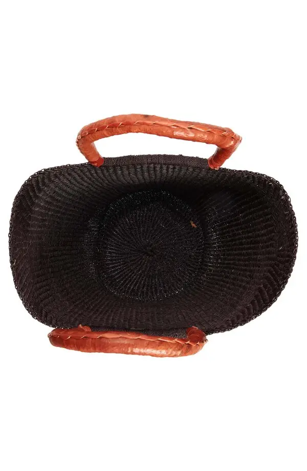 Brother Vellies Sailboat Straw Basket Tote