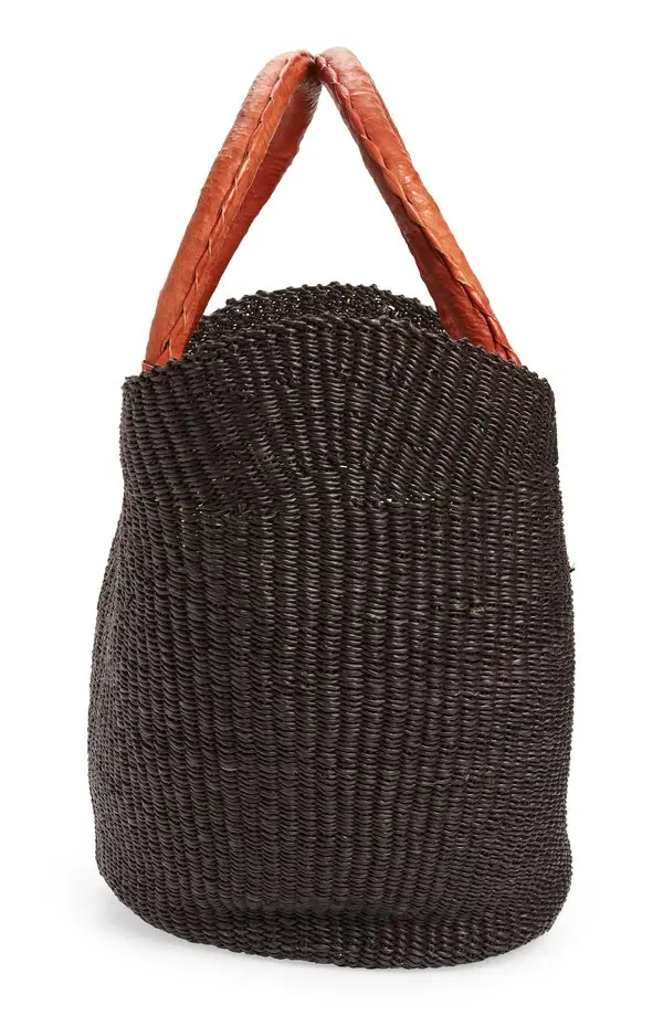 Brother Vellies Sailboat Straw Basket Tote