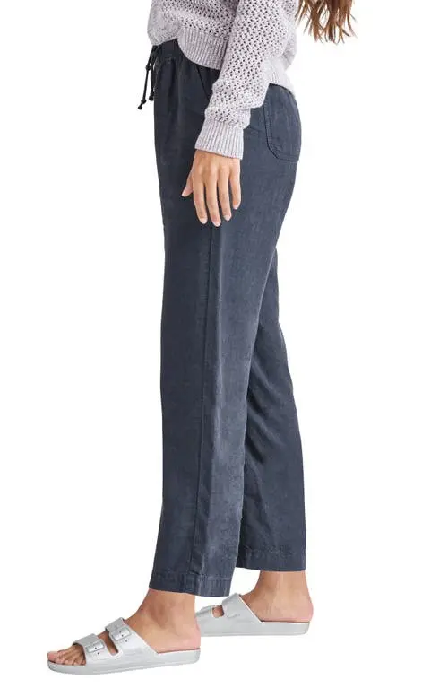 Splendid Angie Crop Wide Leg Pants - Navy