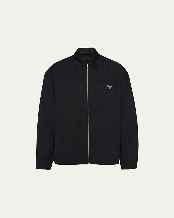 Prada Full-zip Gabardine Overshirt