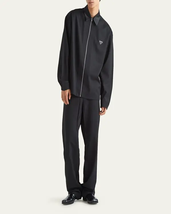 Prada Full-zip Gabardine Overshirt