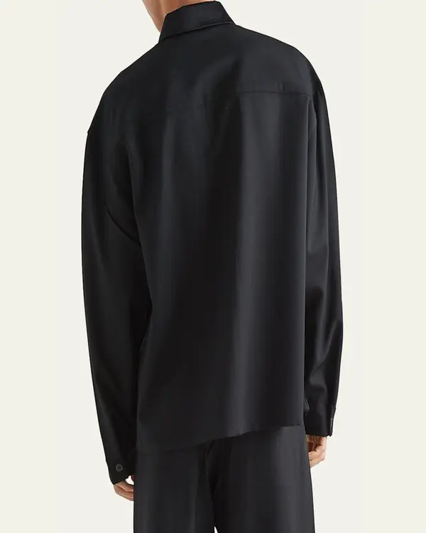 Prada Full-zip Gabardine Overshirt