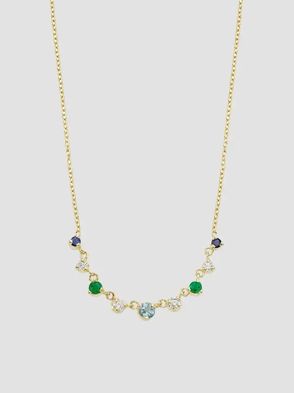 Zoe Chicco 14k & Multi-gemstone Necklace - Yellow Gold