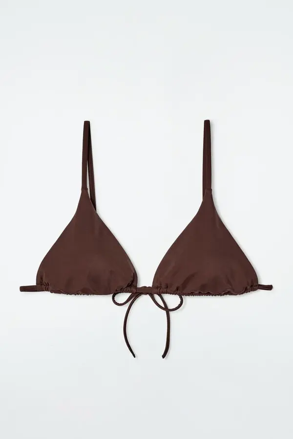 Cos Triangle Bikini Top - Brown