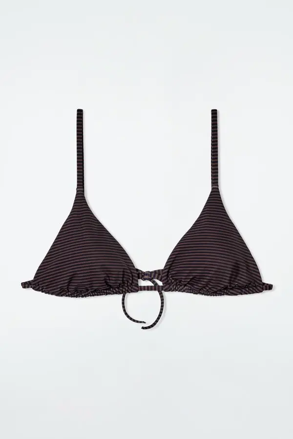 Cos Triangle Bikini Top - Navy