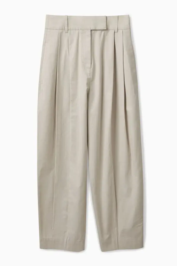 Cos Pleated Barrel-leg Chinos