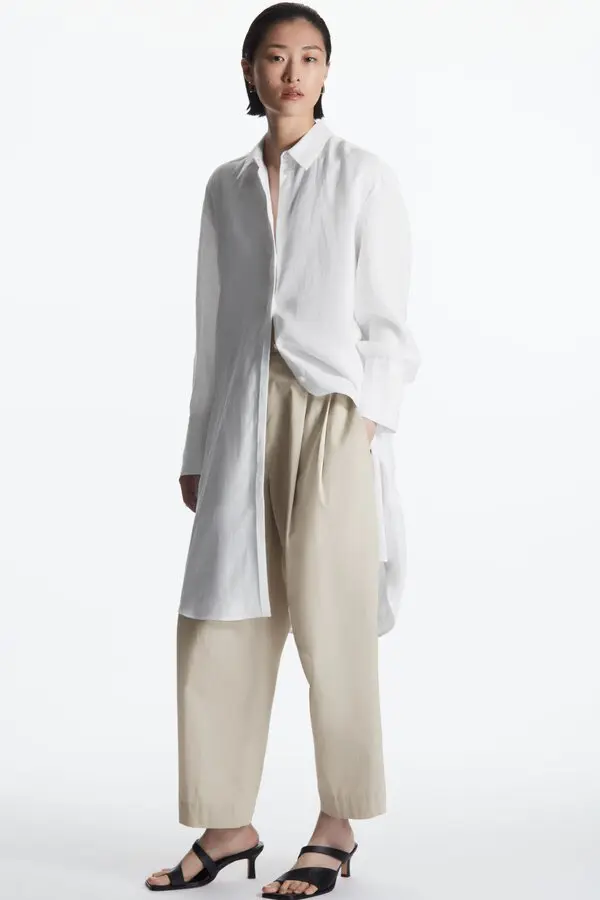 Cos Pleated Barrel-leg Chinos