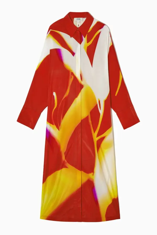 chinese dress ladies Flowy Red Maxi Dress with Cape | Beach Wedding Guest & Resort Wear main image 1