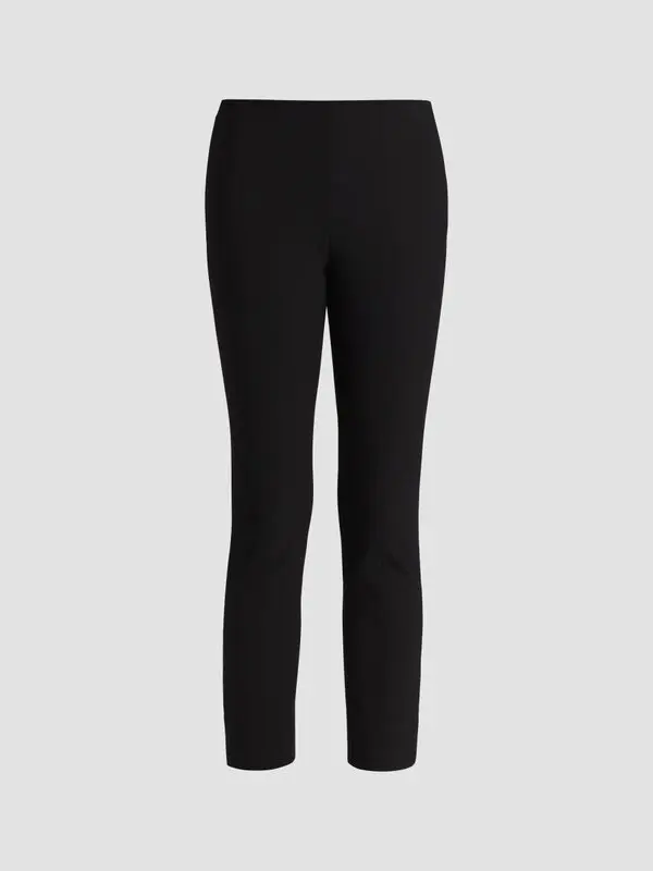 Vince Bobbi Stitch-front Seamed Mid-rise Leggings - Black
