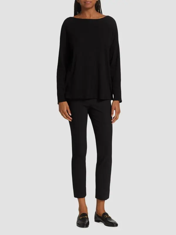 Vince Bobbi Stitch-front Seamed Mid-rise Leggings - Black
