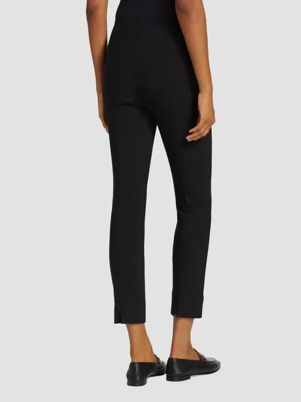 Vince Bobbi Stitch-front Seamed Mid-rise Leggings - Black