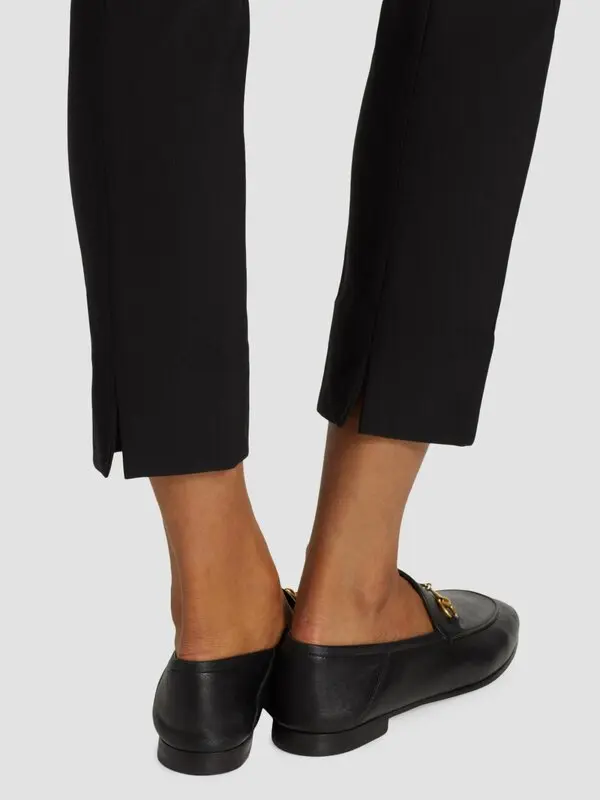 Vince Bobbi Stitch-front Seamed Mid-rise Leggings - Black