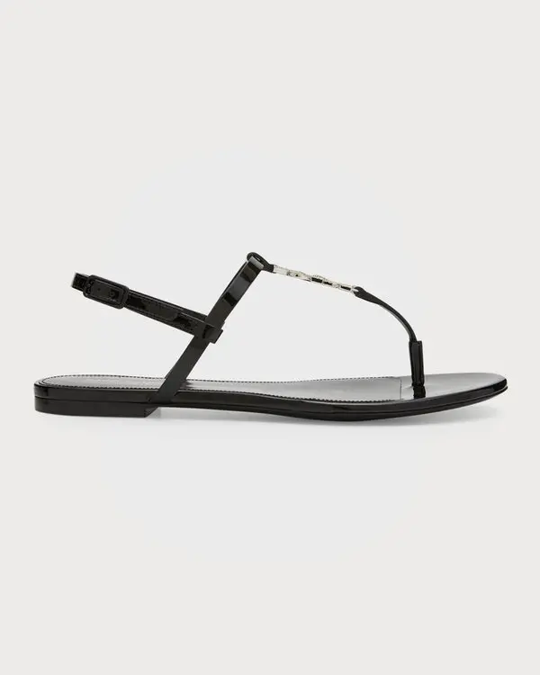 Saint Laurent - Saint Laurent Cassandra Flat Sandals