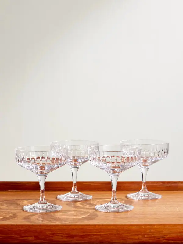 SOHO HOME Roebling Set Of Four Crystal Champagne Coupes - Neutrals