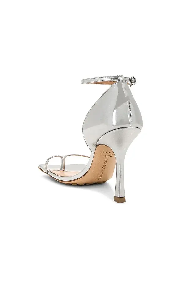 Bottega Veneta Stretch Sandal - Silver