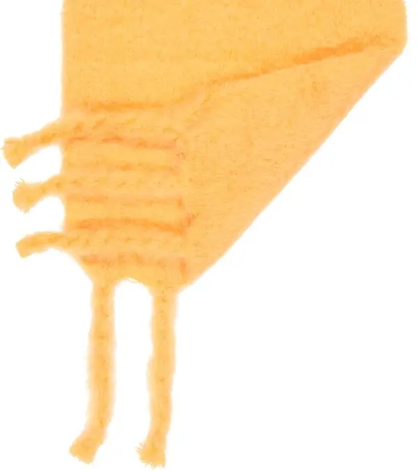 JIL SANDER Mohair And Wool-blend Scarf - Gold