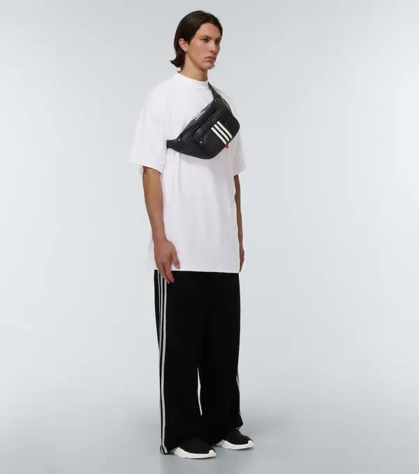 Balenciaga X Adidas Leather Belt Bag In Black - 30% Off | Editorialist
