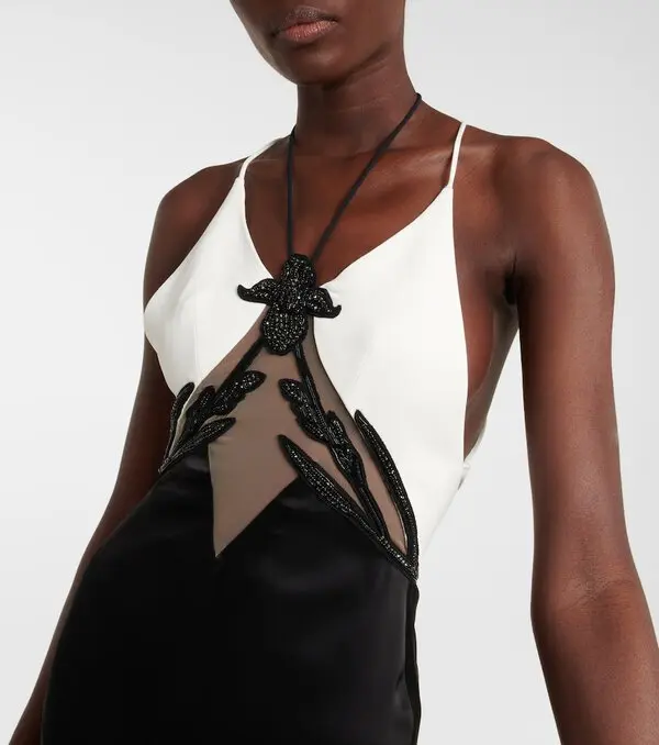 David Koma Embellished Gown
