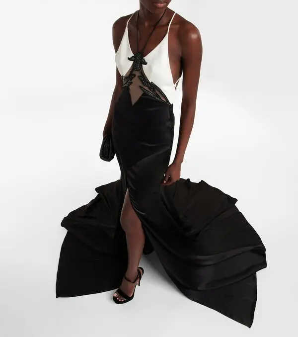 David Koma Embellished Gown