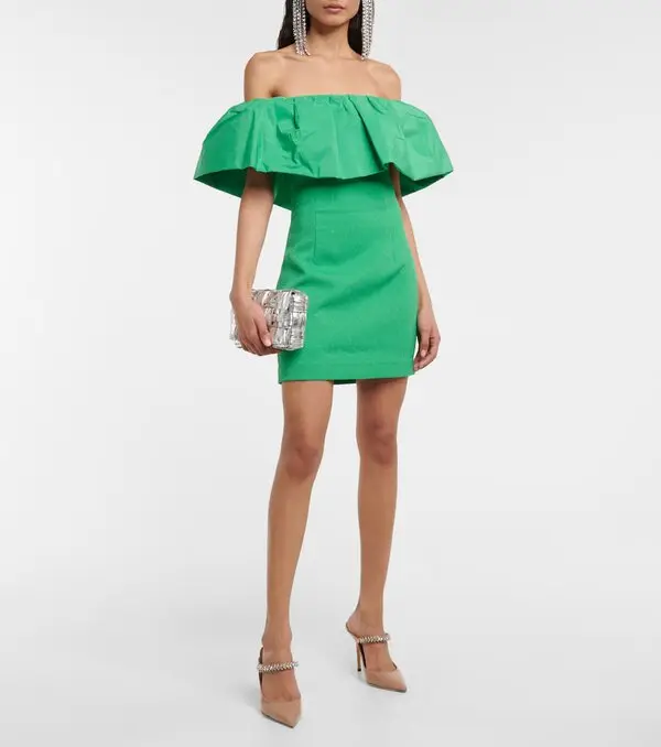 Rebecca Vallance Rumi Off-shoulder Minidress