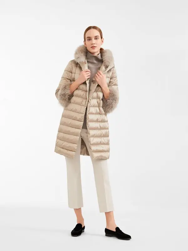 Max Mara Reversible Robe Coat In Water-resistant Satin