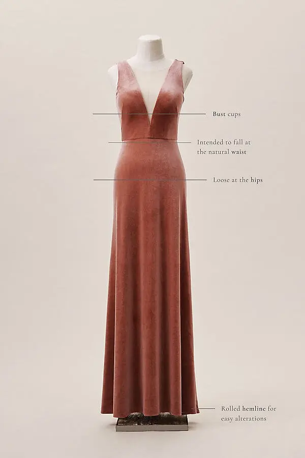 Jenny Yoo Logan Velvet Gown