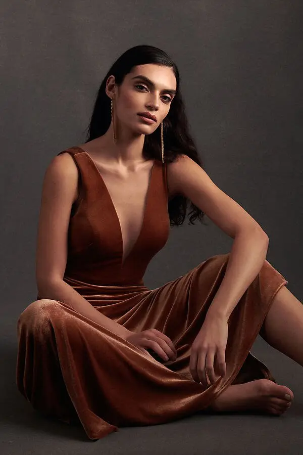 Jenny Yoo Logan Velvet Gown