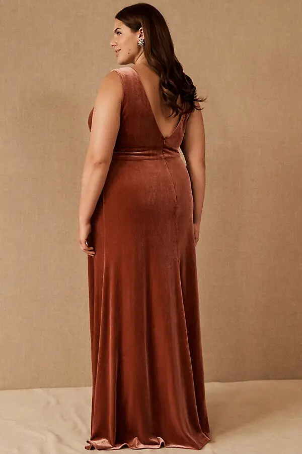 Jenny Yoo Logan Velvet Gown