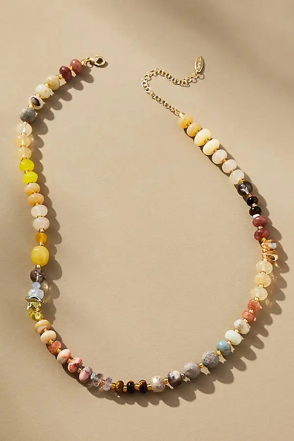 Anthropologie Rabow Stone Necklace - Amber Skies