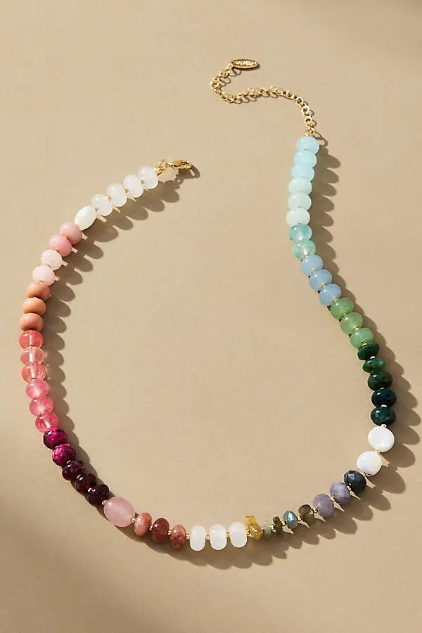 Anthropologie Rabow Stone Necklace - Ocean Sorbet