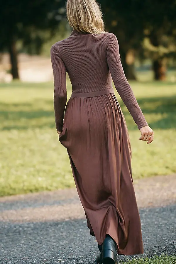 Anthropologie Thea Maxi Dress - Root Beer