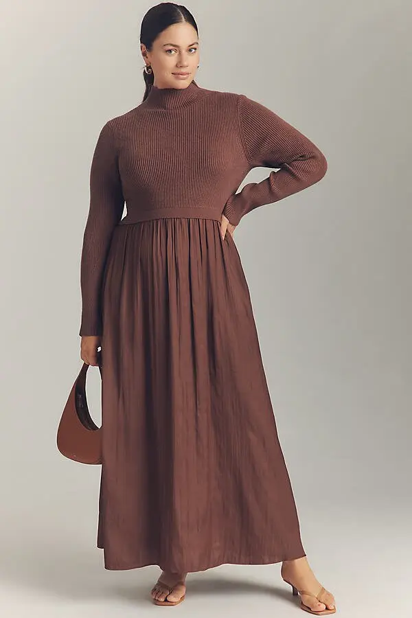 Anthropologie Thea Maxi Dress - Root Beer