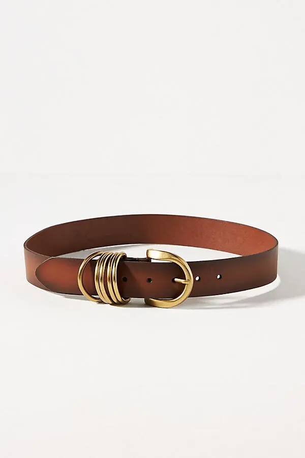 Anthropologie Multi Keeper Belt - Cognac