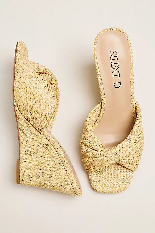 SILENT D Katia Wedges - Natural Gold Mix