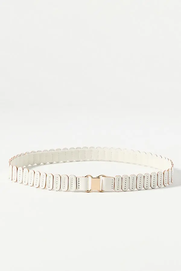 Anthropologie The Tabitha Stretch Belt - White