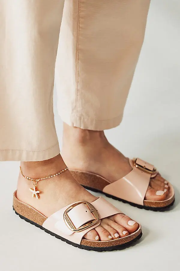 BIRKENSTOCK Madrid Big Buckle High Shine Sandals - Pink