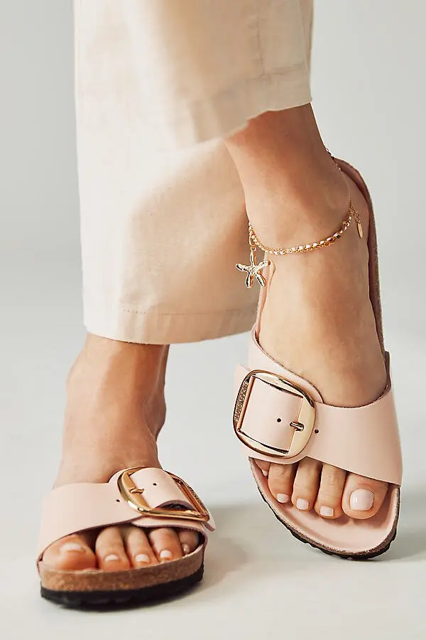 BIRKENSTOCK Madrid Big Buckle High Shine Sandals - Pink