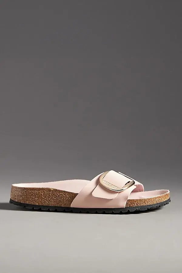 BIRKENSTOCK Madrid Big Buckle High Shine Sandals - Pink