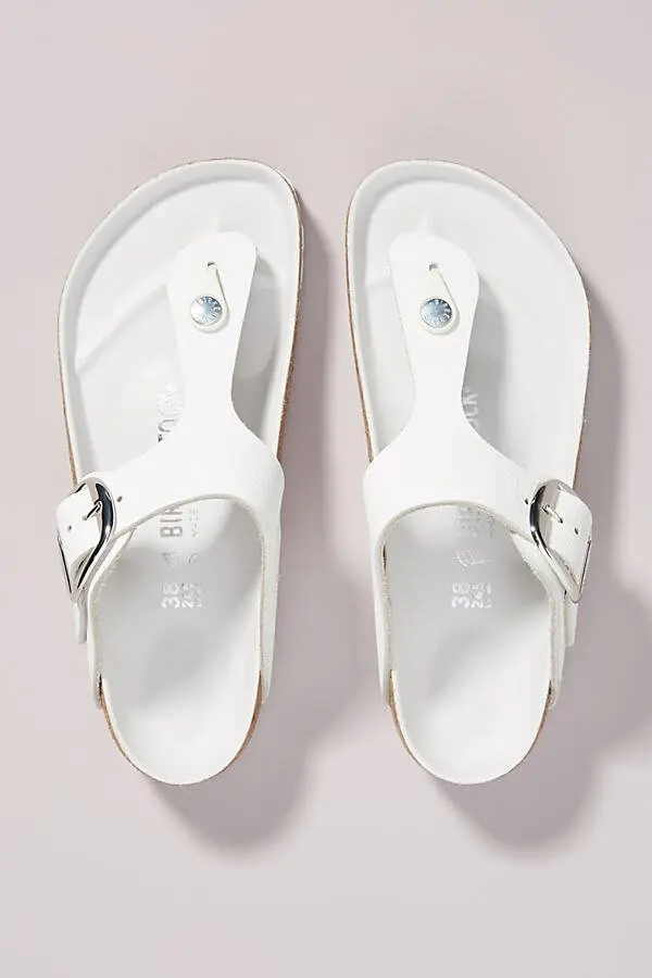 BIRKENSTOCK Gizeh Big Buckle Smooth Leather Sandals