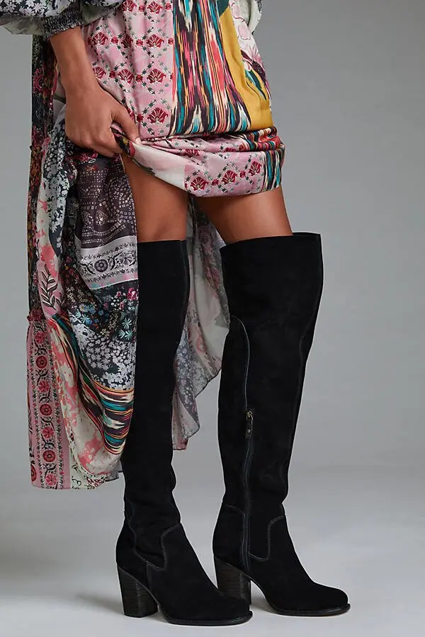 KELSI DAGGER BROOKLYN Logan Over-the-knee Boots - Black
