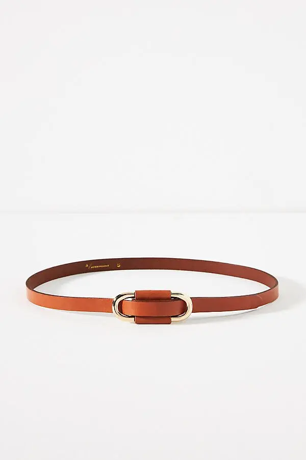 Anthropologie Blake Skinny Belt - Cedar