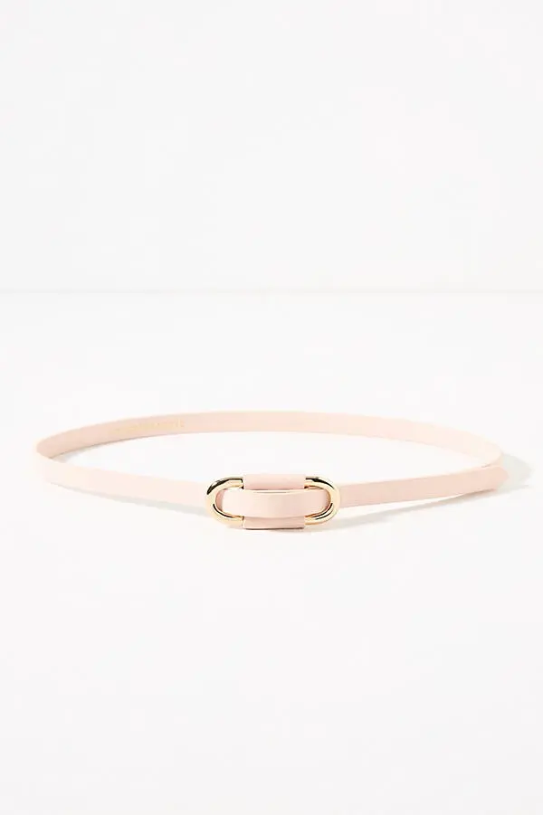 Anthropologie Blake Skinny Belt - Petal Pink
