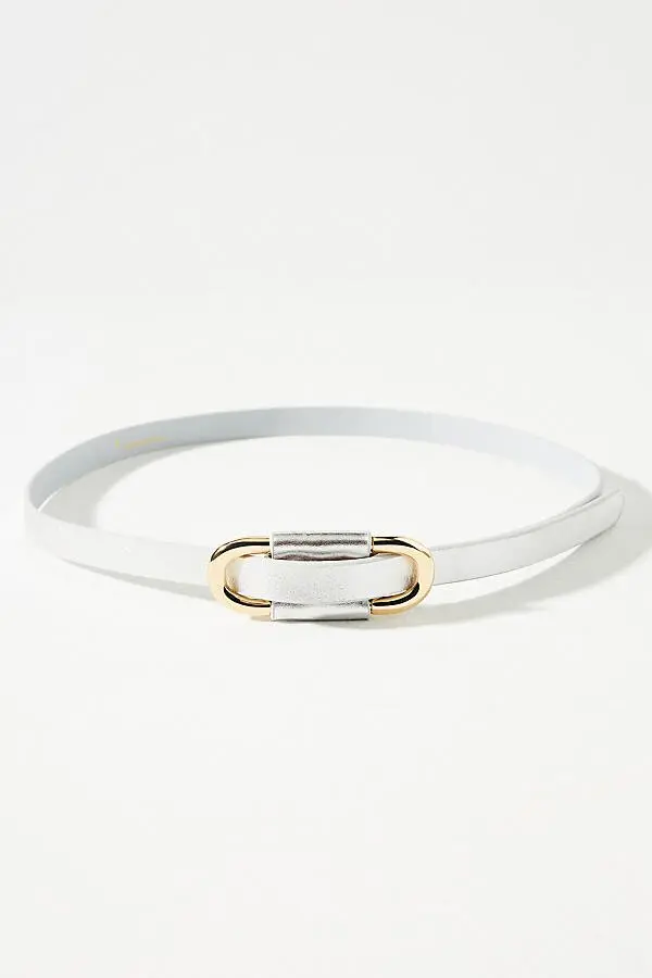 Anthropologie Blake Skinny Belt - Silver