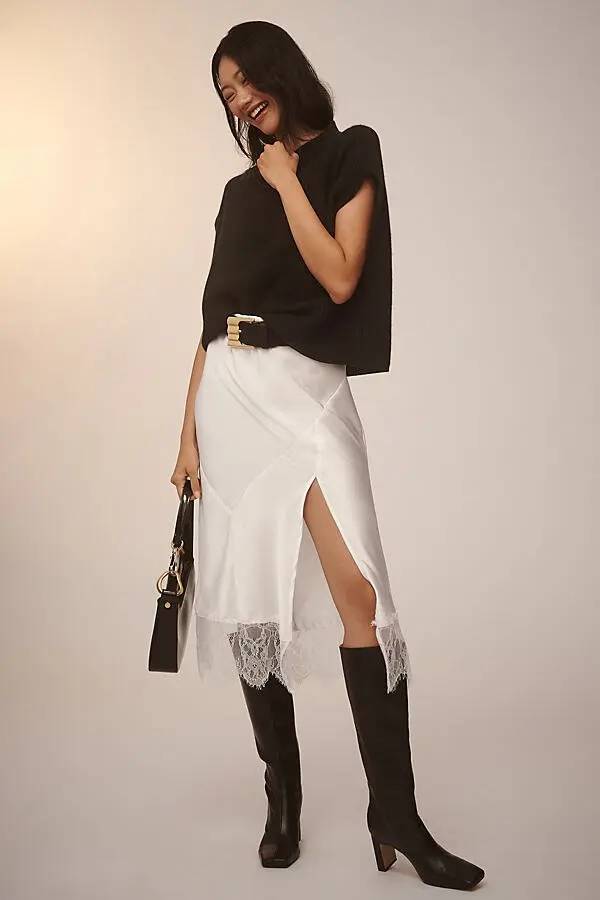 Anthropologie Enza Cashmere Poncho Sweater Vest